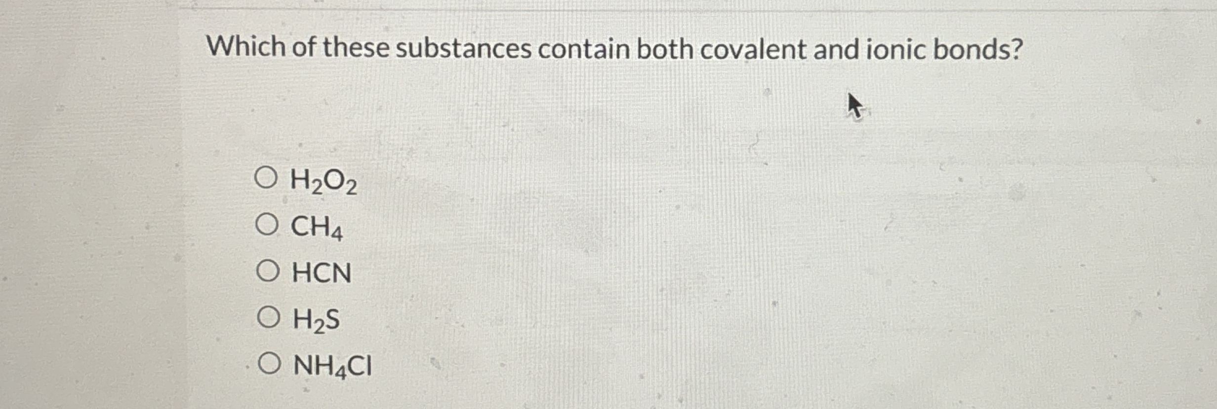 Solved Which of these substances contain both covalent and | Chegg.com