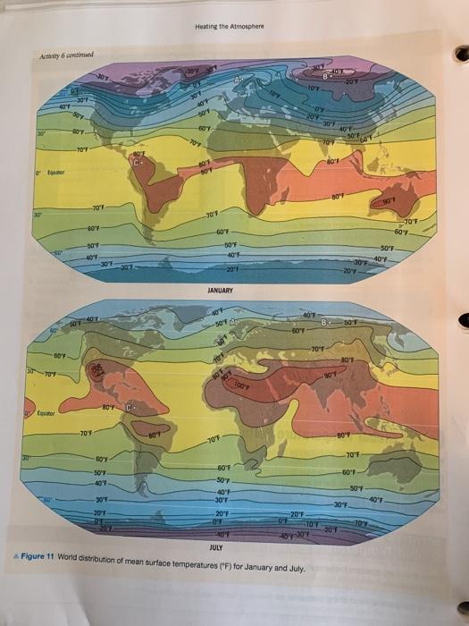 Solved 6 Global Temperature Patterns - Contrast the global | Chegg.com