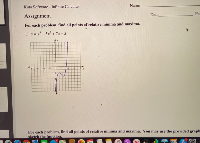Solved Kuta Software - Infinite Calculus Name Date Pe: | Chegg.com