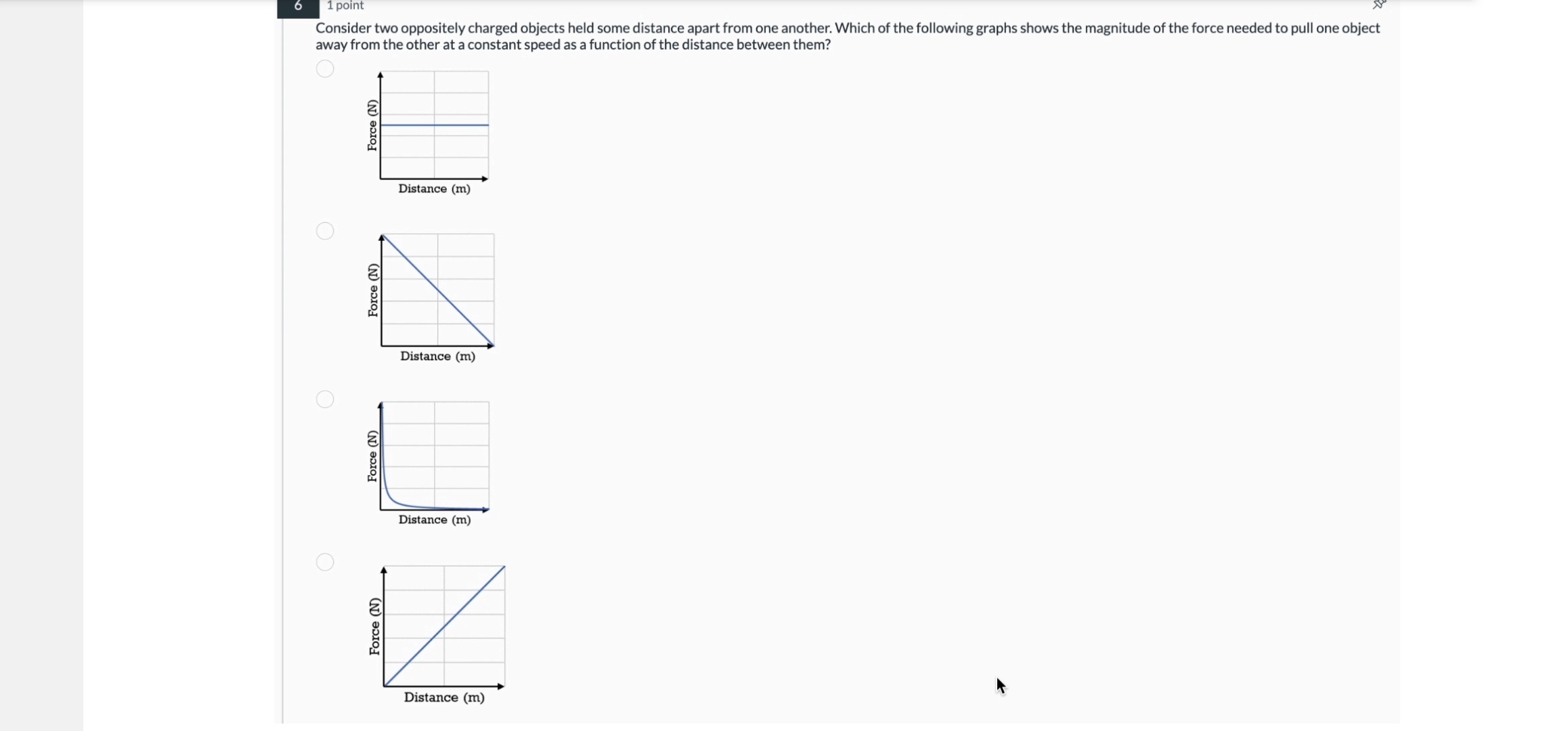 Solved Consider two oppositely charged objects held some | Chegg.com