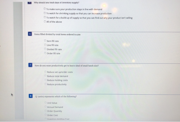 Solved How does too much or the wrong inventory hurt your | Chegg.com