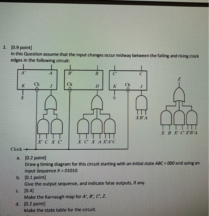 Solved [0.9 point In this Question assume that the input | Chegg.com