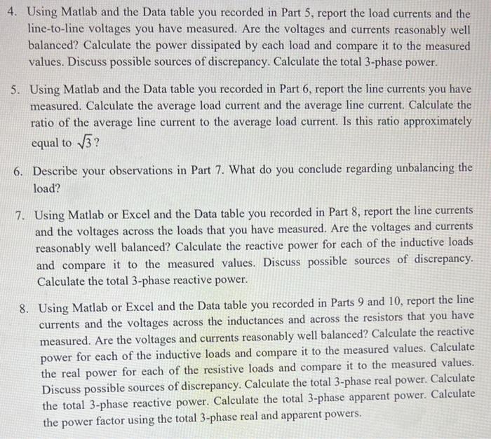 Solved 1. Calculate the ratio of the average line-to-line | Chegg.com