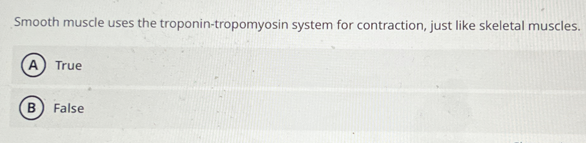 Solved Smooth muscle uses the troponin-tropomyosin system | Chegg.com