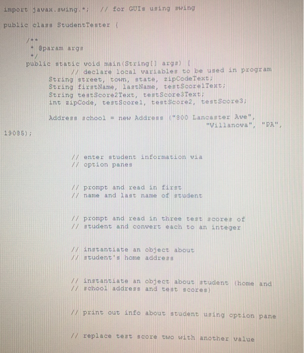 Solved Tests Provide A Constructor That Sets On Parameter 5118