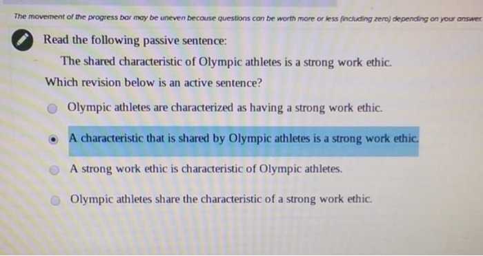 The movement of the progress bar may be uneven | Chegg.com