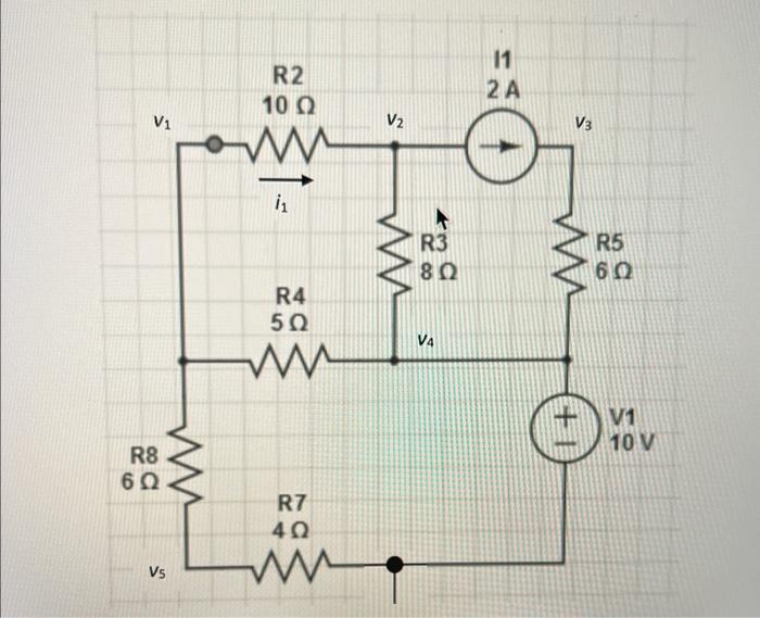 Solved Need help solving the circuit using nodal analysis, | Chegg.com