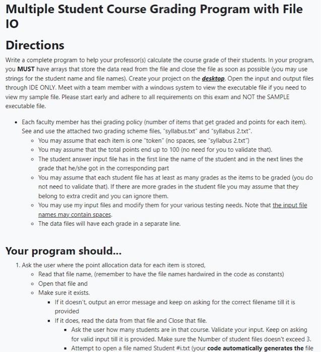 Solved This is a C++ program. Do NOT use classes, structs, | Chegg.com