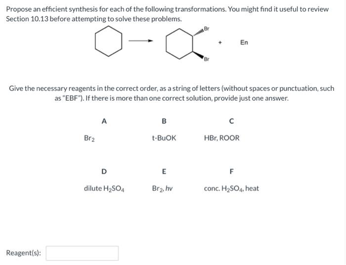 Solved Propose an efficient synthesis for each of the | Chegg.com