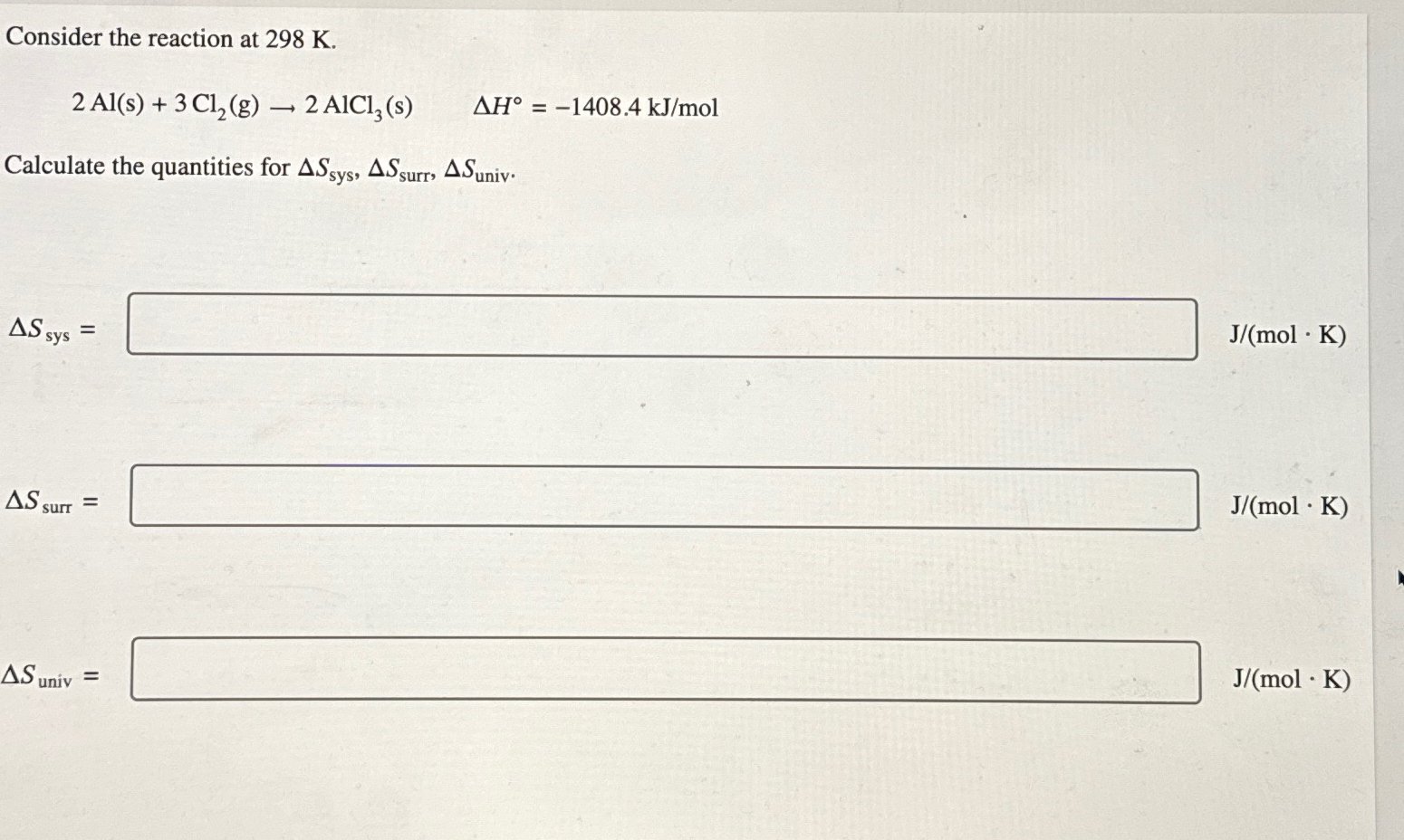 Solved Consider the reaction at | Chegg.com