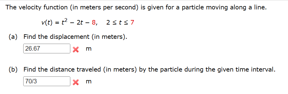 Solved The velocity function (in meters per second) ﻿is | Chegg.com