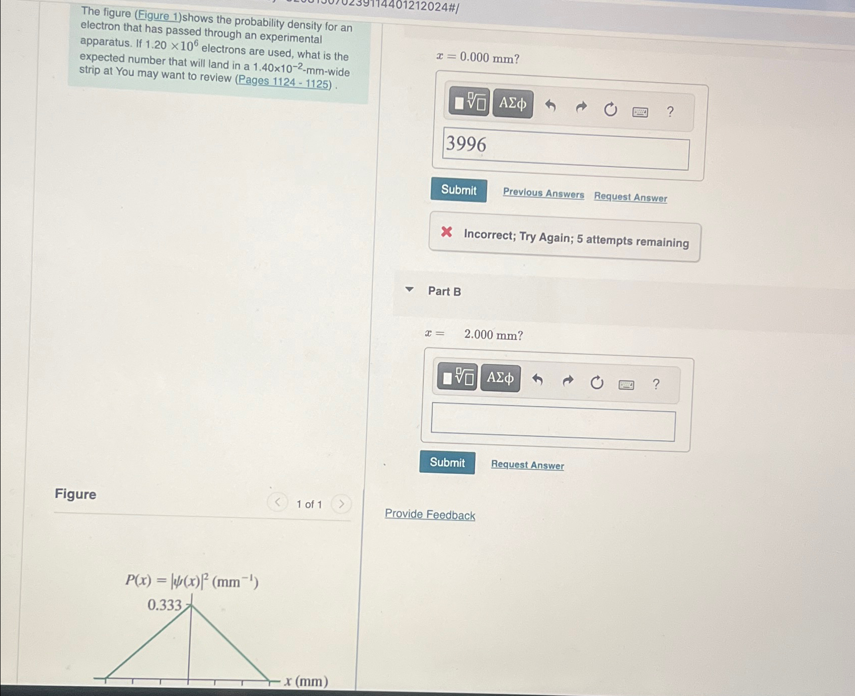 Solved The figure (Figure 1)shows the probability density | Chegg.com