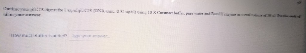 Solved Convert the micrograms per microliter (ug/ul) to | Chegg.com