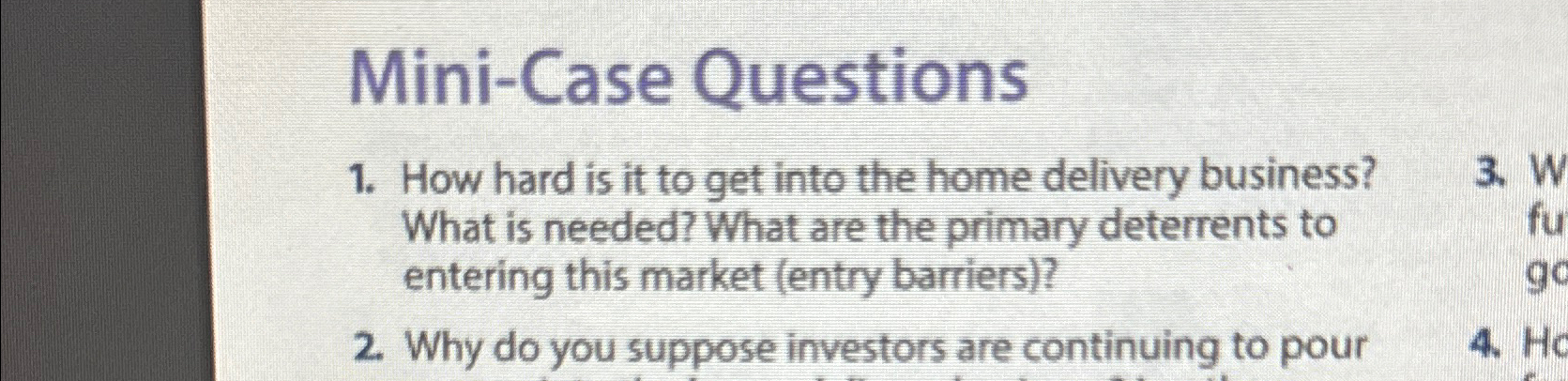 Solved Mini-Case QuestionsHow hard is it to get into the | Chegg.com