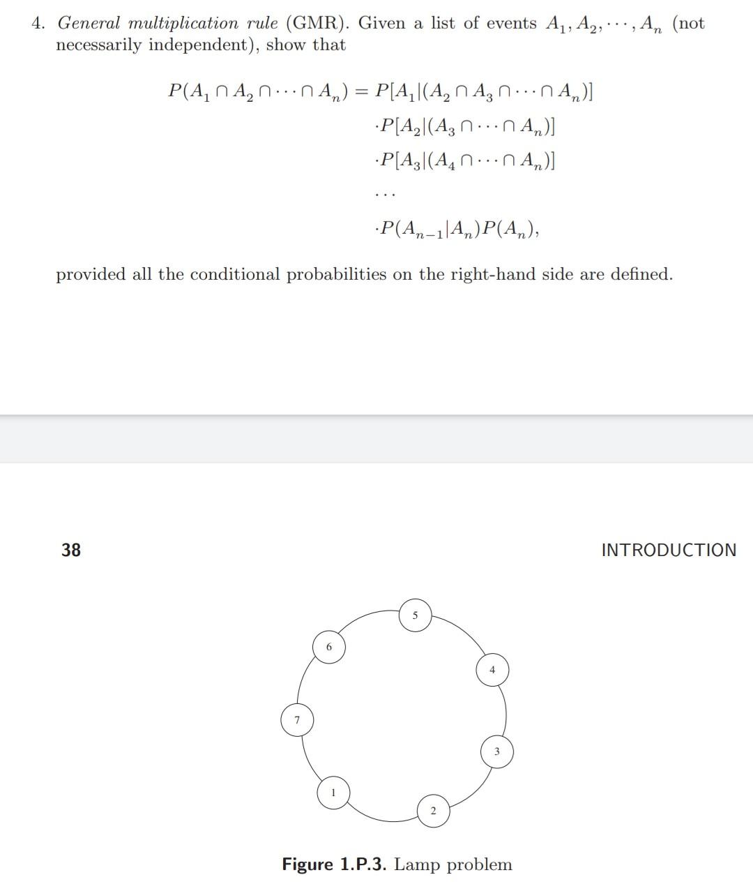 Solved 4. General multiplication rule (GMR). Given a list of | Chegg.com