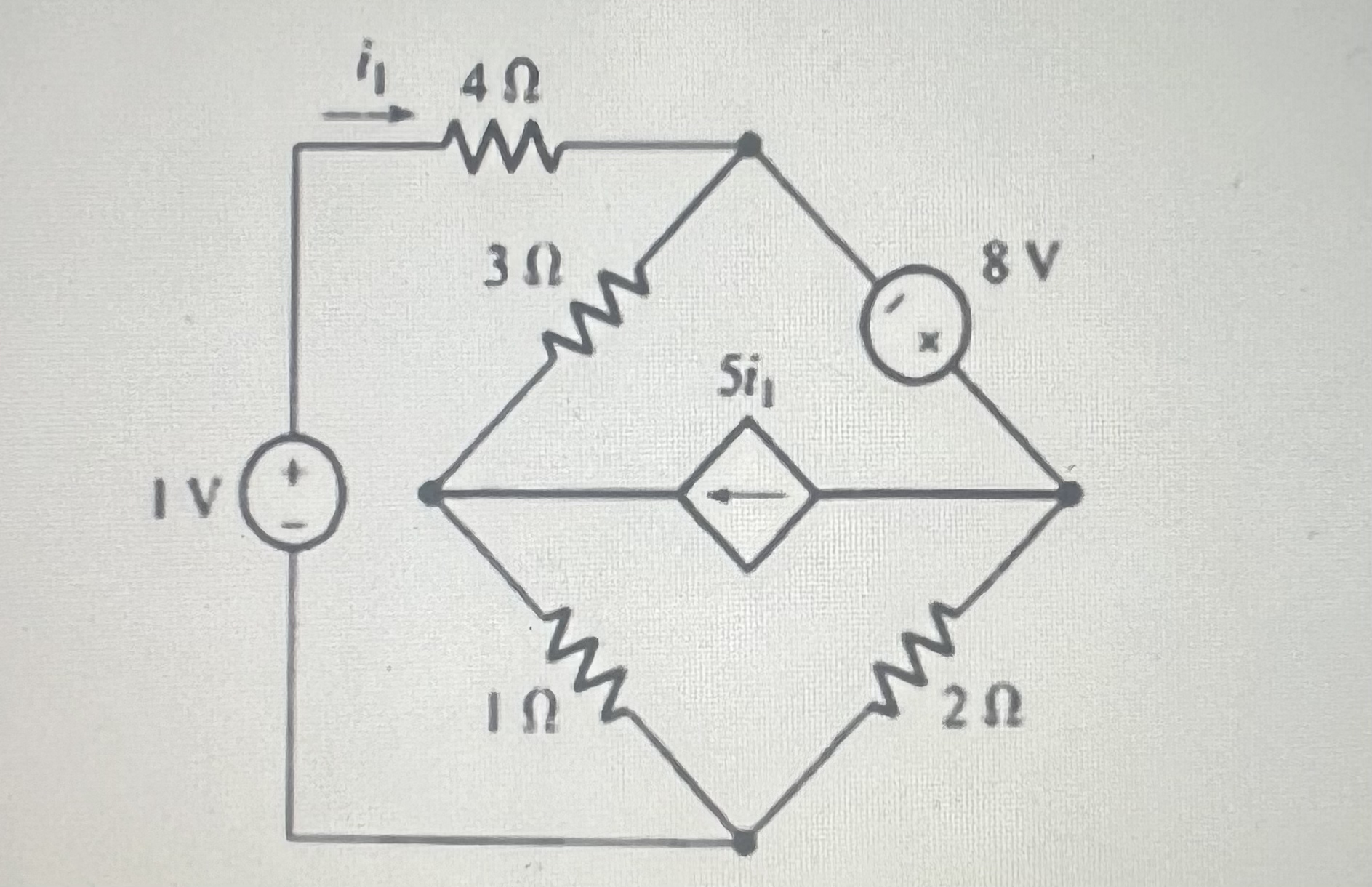 Solved 1. ﻿Determine the current i1 ﻿and power supplied by | Chegg.com