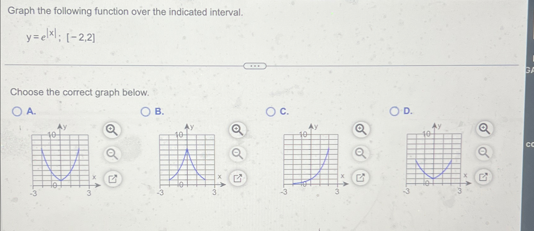 Graph the following function over the indicated | Chegg.com