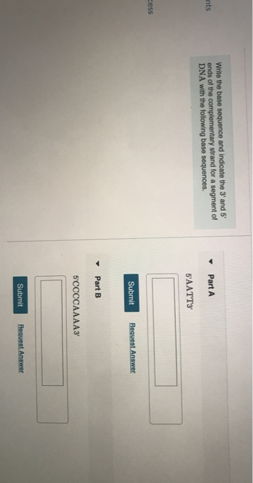 Solved ints Write the base sequence and indicate the 3 and 5 | Chegg.com