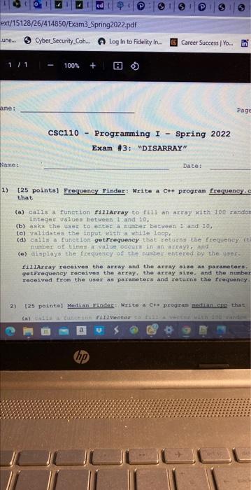 Solved write a c++ program frequency.cpp that calls a | Chegg.com