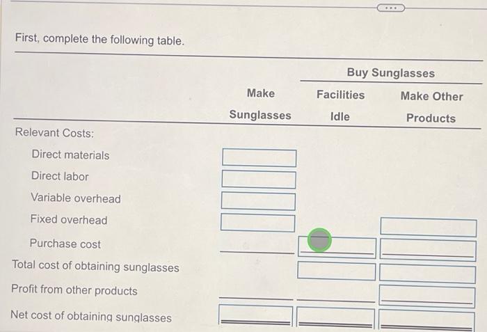 Solved Sienna's Shades produces standard and deluxe | Chegg.com