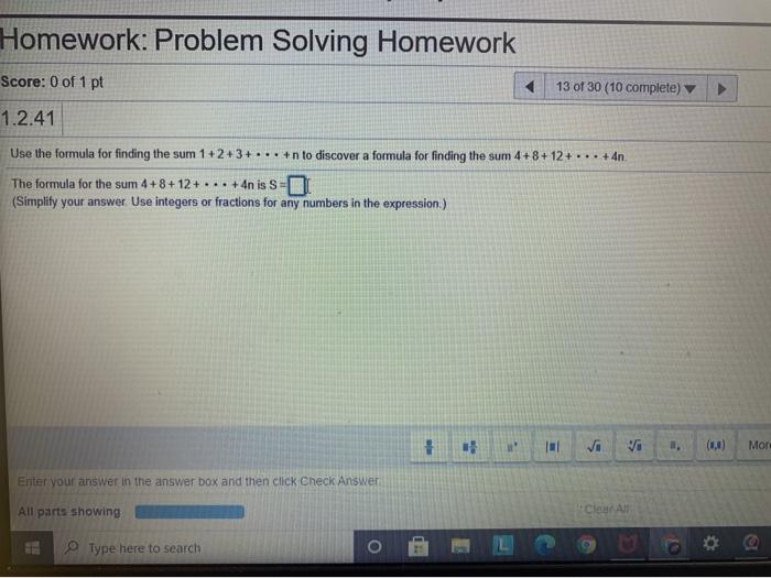 Solved Homework: Problem Solving Homework Score: 0 of 1 pt | Chegg.com