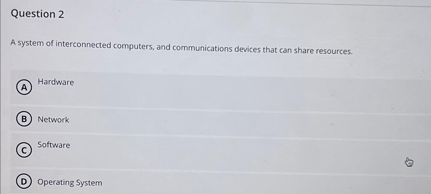 Solved Question 2A system of interconnected computers, and | Chegg.com
