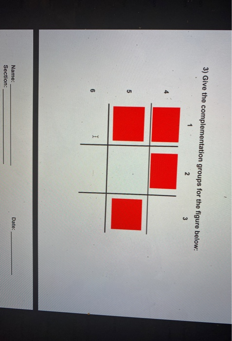 Solved 3) Give the complementation groups for the figure | Chegg.com