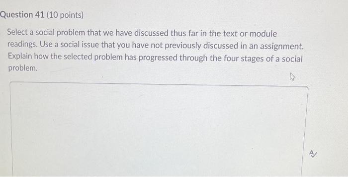 Select A Social Problem That We Have Discussed Thus 9015