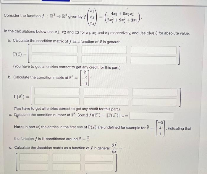 Solved Sonsider the function f:R3→R2 given by | Chegg.com