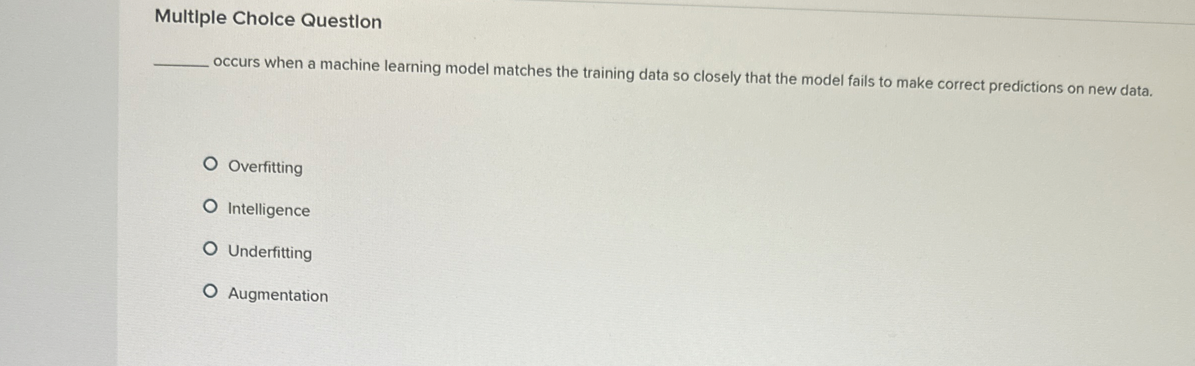 Solved Multiple Cholce Questlonoccurs when a machine | Chegg.com