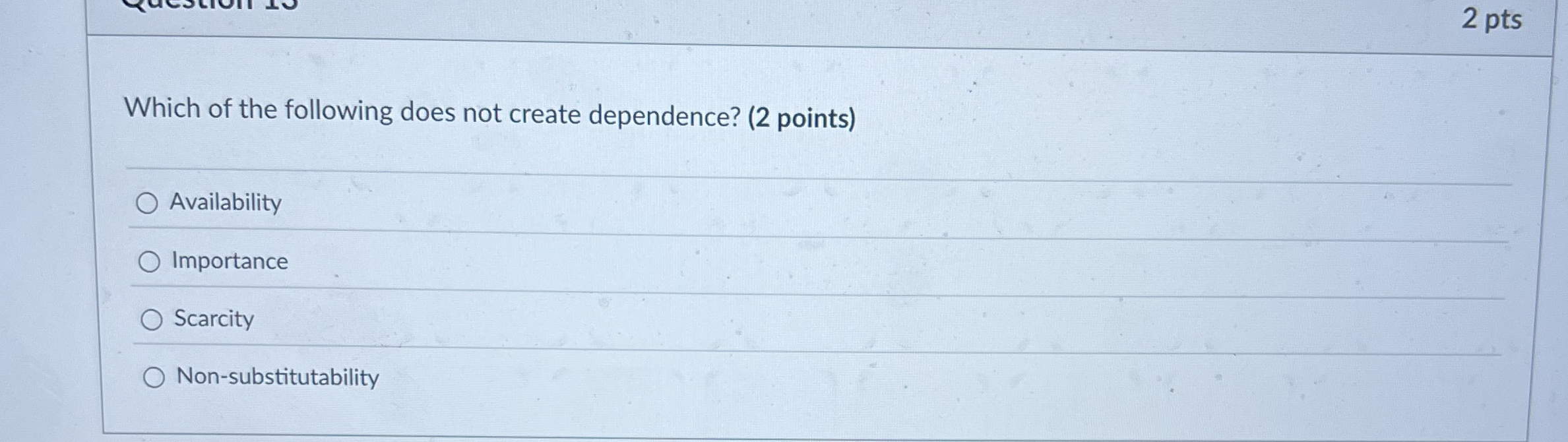 Solved 2 ptsWhich of the following does not create | Chegg.com Solved 2 ptsWhich of the following does not create | Chegg.com