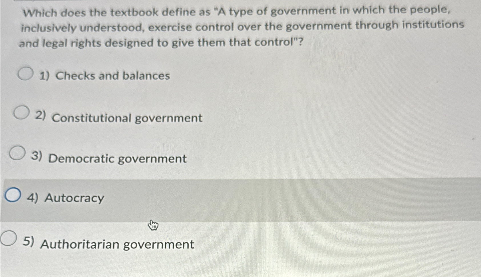 Solved Which does the textbook define as "A type of | Chegg.com