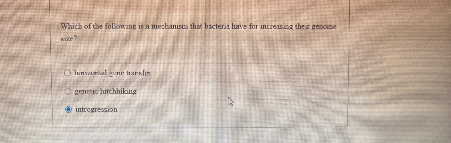 Solved Which of the following is a mechanism that bacteria | Chegg.com