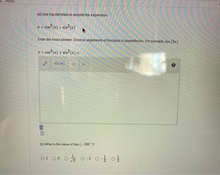 Solved a Use Trig Identities To Simplify The Expression Chegg solved-a-use-trig-identities-to-simplify-the-expression-chegg
