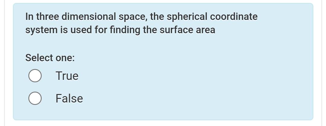 Solved In three dimensional space, the spherical coordinate | Chegg.com