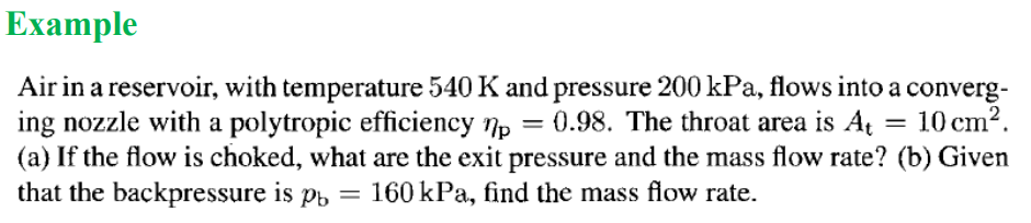 Solved ExampleAir in a reservoir, with temperature 540K ﻿and | Chegg.com