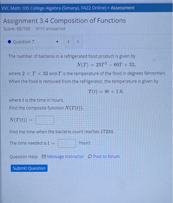 Solved The number of bocterit in a rethgermed food probict | Chegg.com