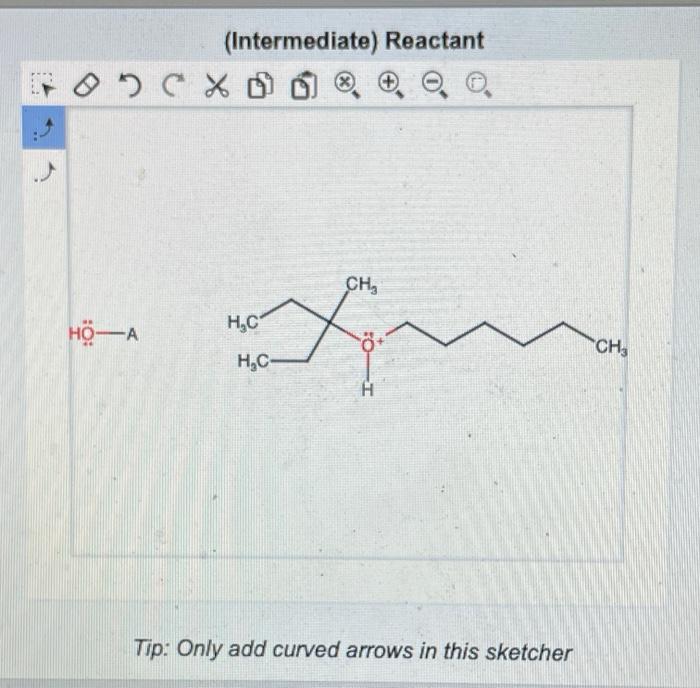 Solved (Intermediate) Reactant OCX ) CH, HC НО-А "CHE HAC Н | Chegg.com