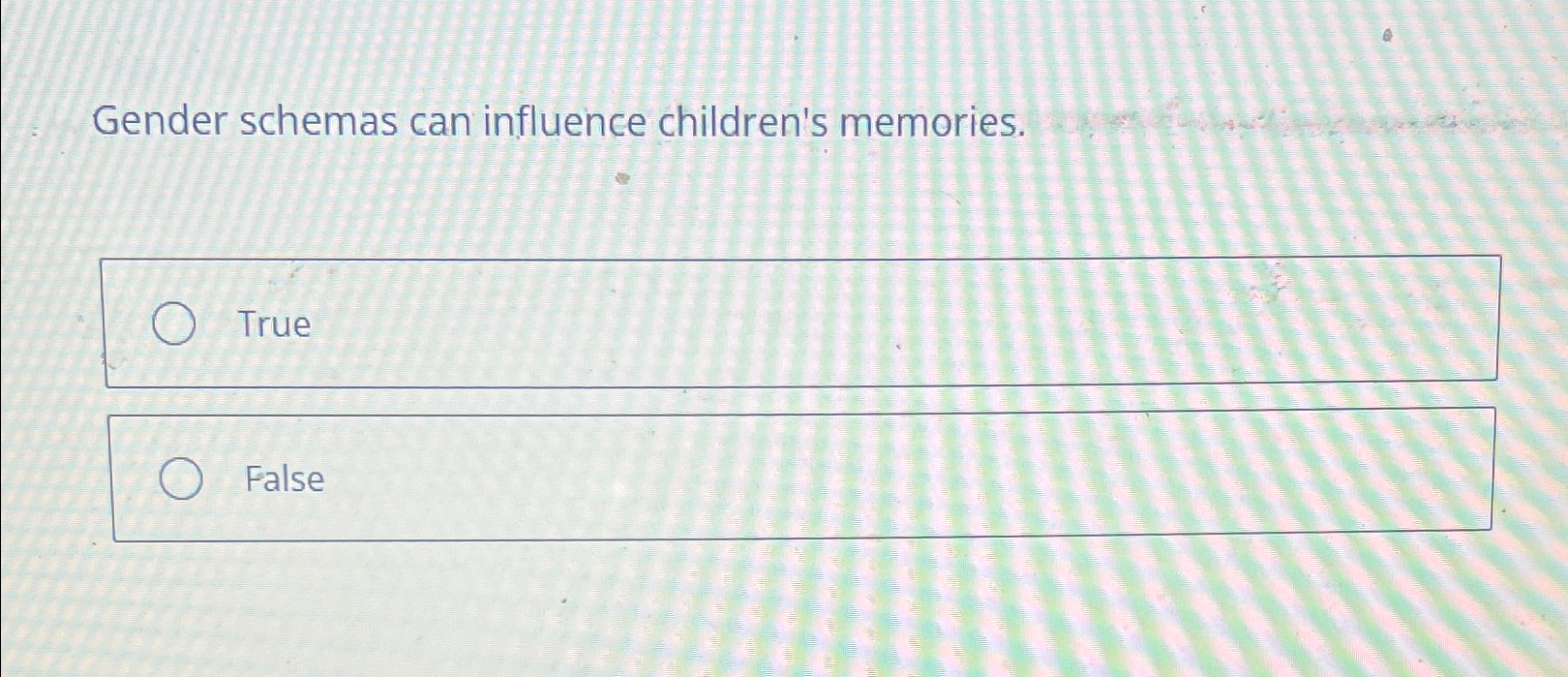 Solved Gender schemas can influence children's | Chegg.com