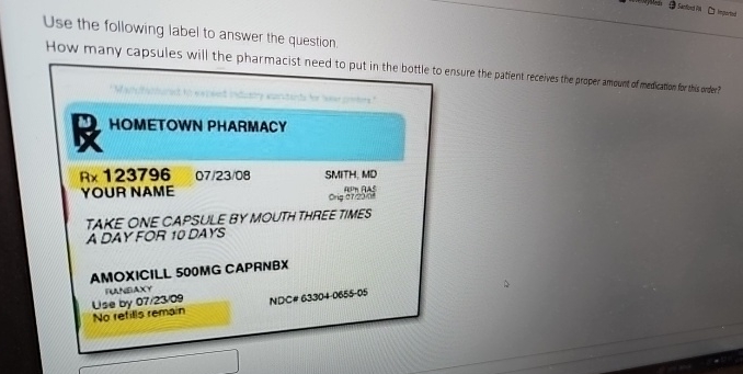 Solved Use the following label to answer the question.How | Chegg.com