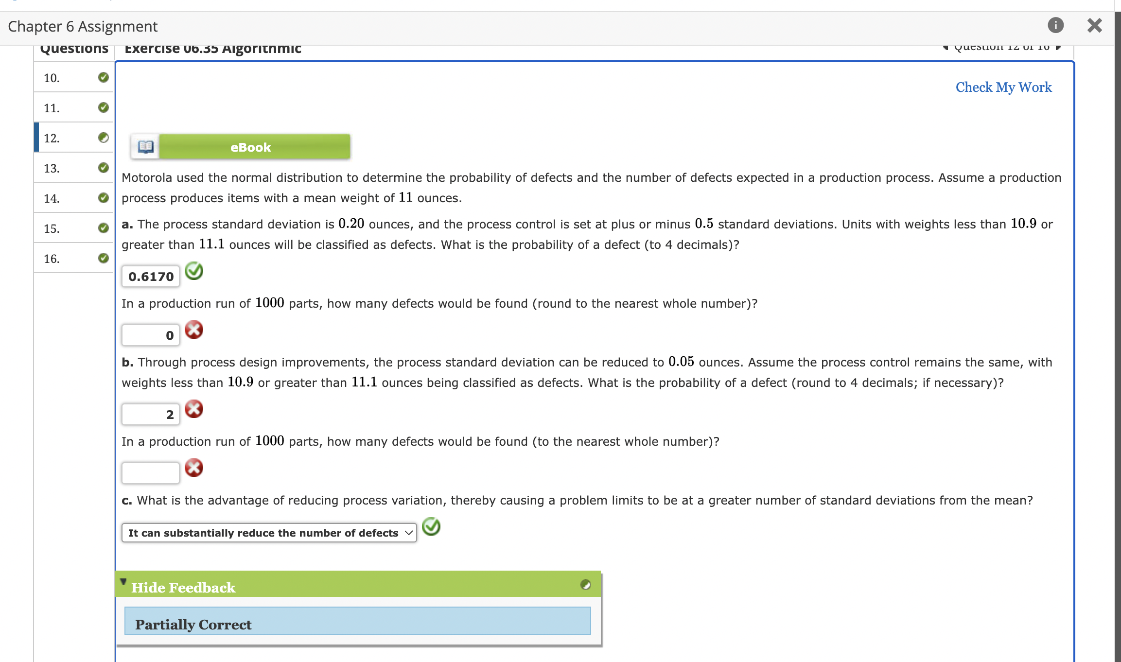Solved b. ﻿Through process design improvements, the process | Chegg.com