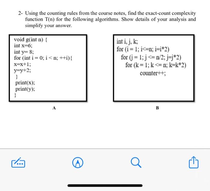 Solved 2- Using the counting rules from the course notes, | Chegg.com