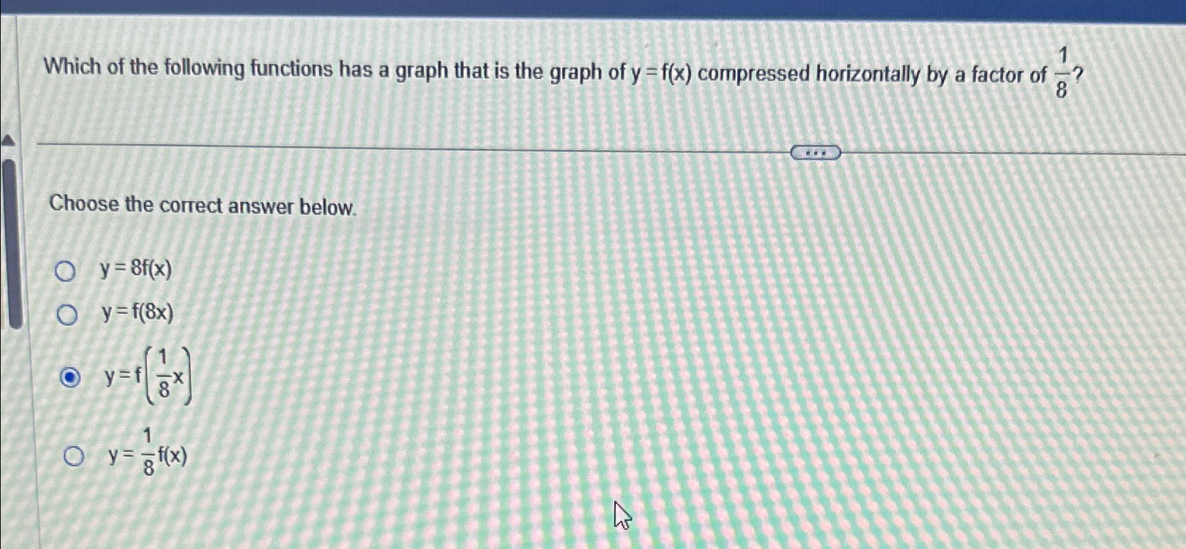 Solved Which of the following functions has a graph that is | Chegg.com