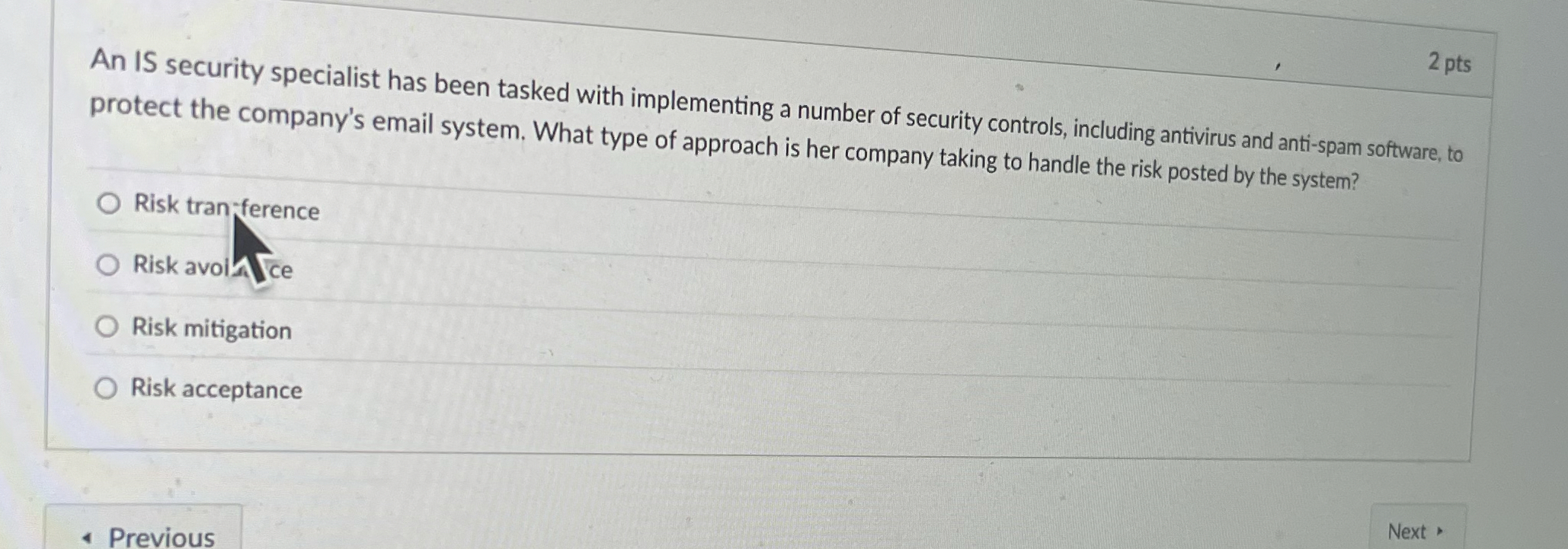 Solved An IS security specialist has been tasked with | Chegg.com