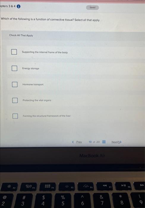 Solved Which of the following is a function of connective | Chegg.com