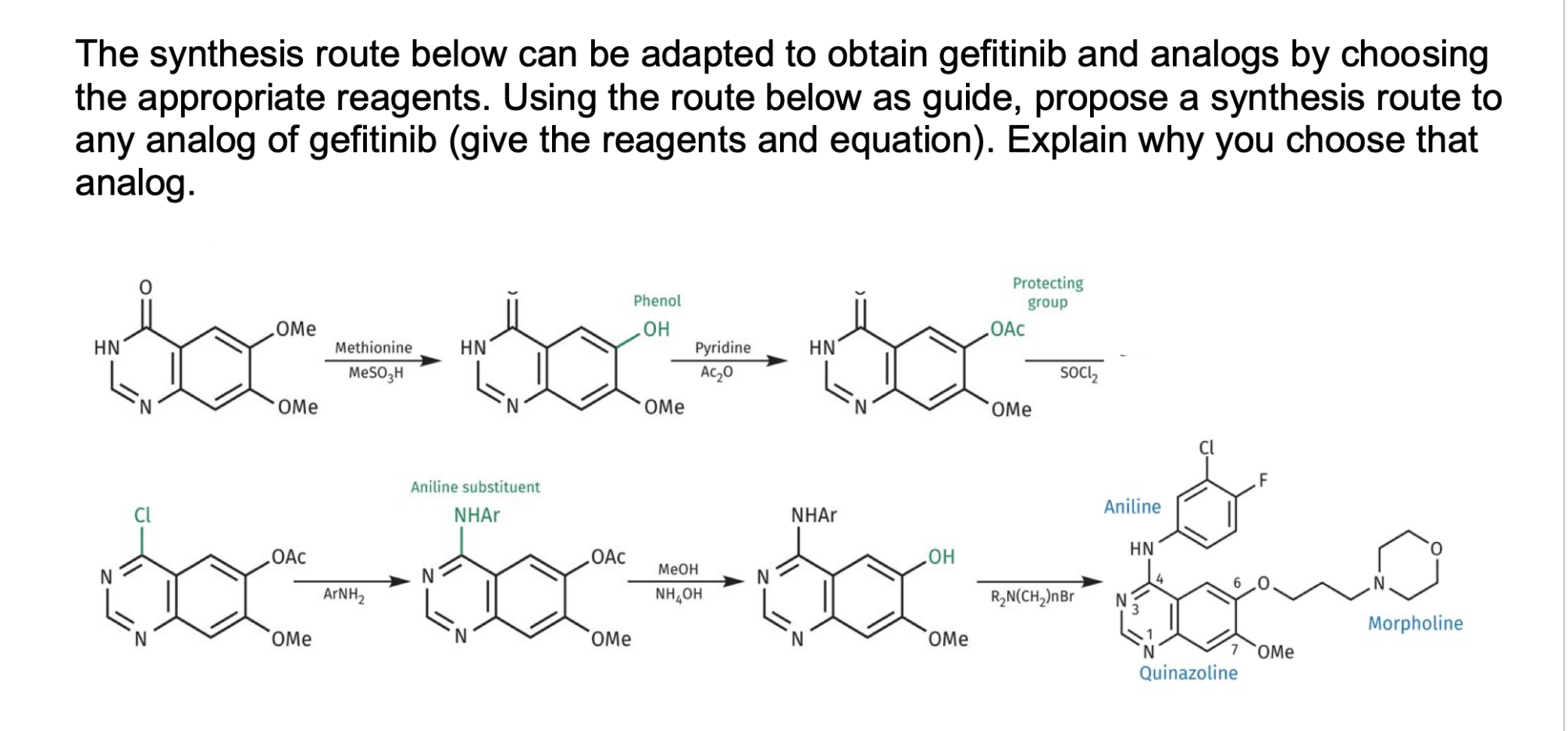 Solved The synthesis route below can be adapted to obtain | Chegg.com