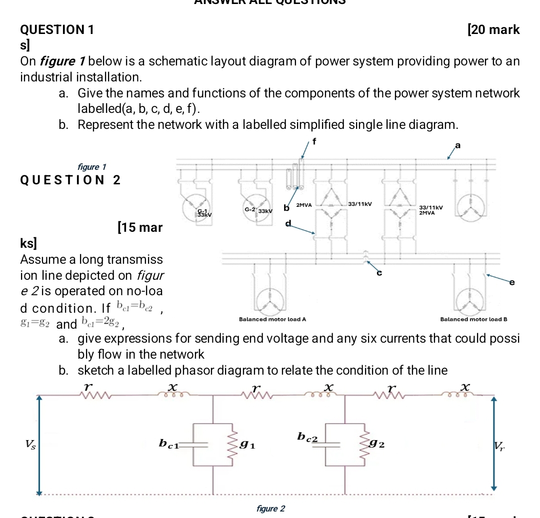 Solved QUESTION 1[20 ﻿marks]On figure 1 ﻿below is a | Chegg.com