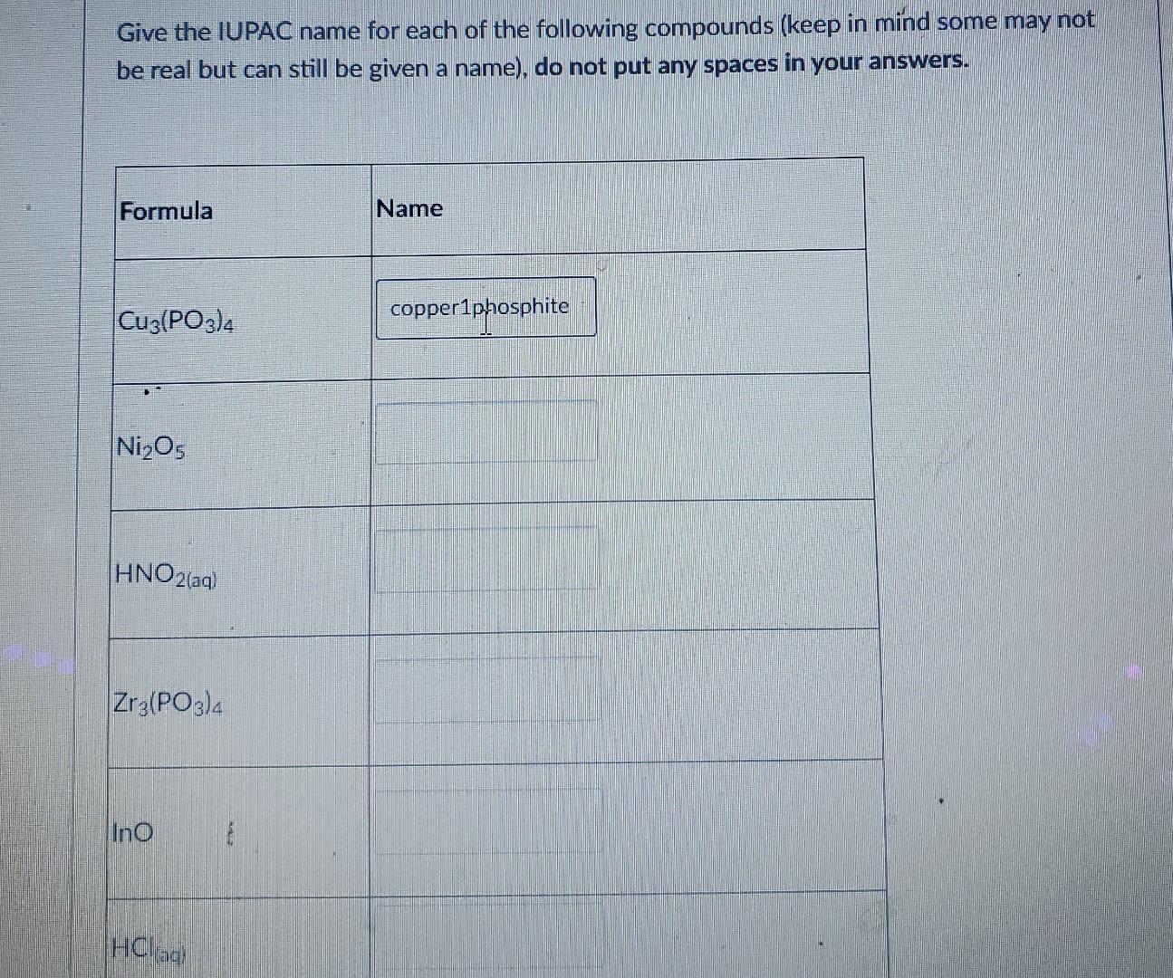 Solved Give the IUPAC name for each of the following | Chegg.com