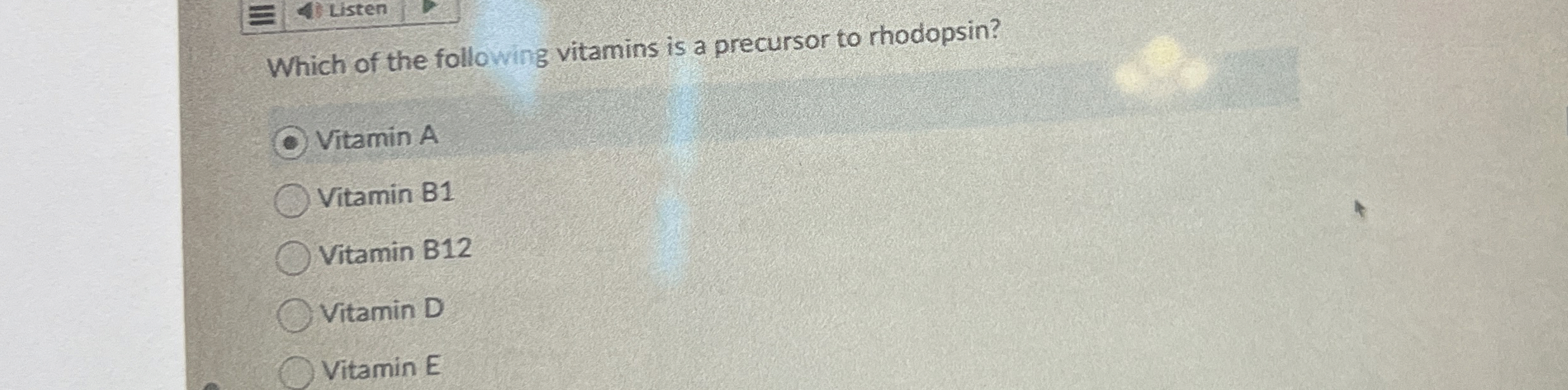 Solved Which of the following vitamins is a precursor to | Chegg.com