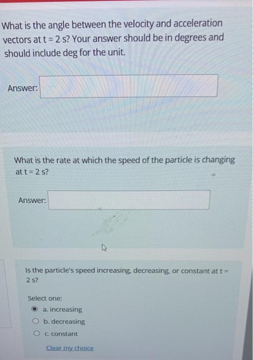 Solved The position of a particle is given by x= -13 + 4t2 - | Chegg.com